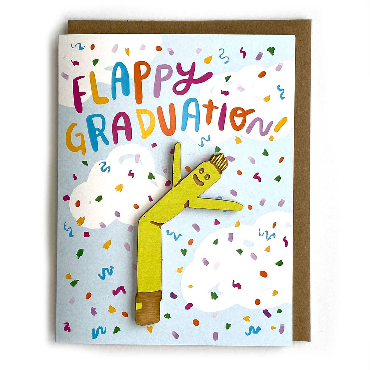 Card: Flappy Graduation Air Dancer Magnet w/ Card – Planted.